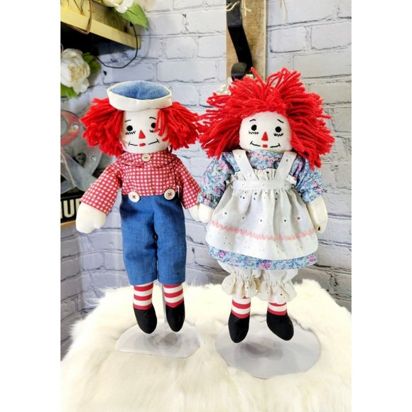 Handmade | Toys | 2 Vintage 2 Handmade Raggedy Ann Andy Rag Dolls ...